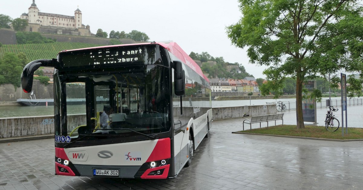 A Würzburg debutta l'elettrico con gli Urbino 12 metri di Solaris