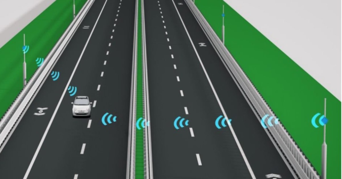 I reali di Svezia visitano la Smart Road sulla A91 Roma-Fiumicino
