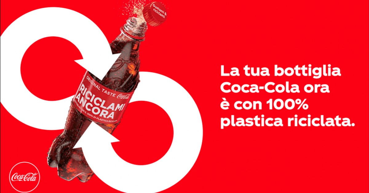 Coca-Cola distribuisce bottiglie in PET riciclato al 100%: evviva!